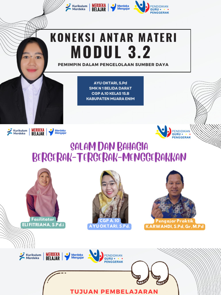 Koneksi Antar Materi Modul 3.2 | PDF
