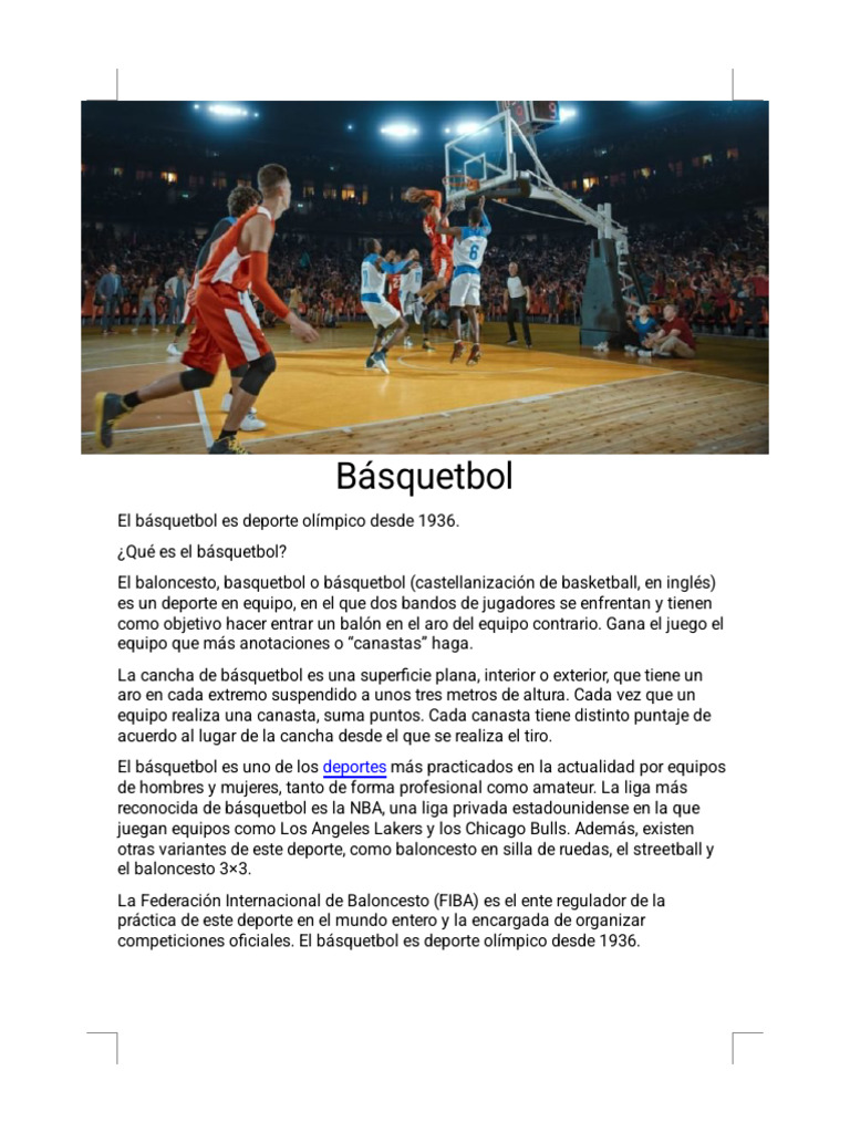 BALONCESTO | PDF