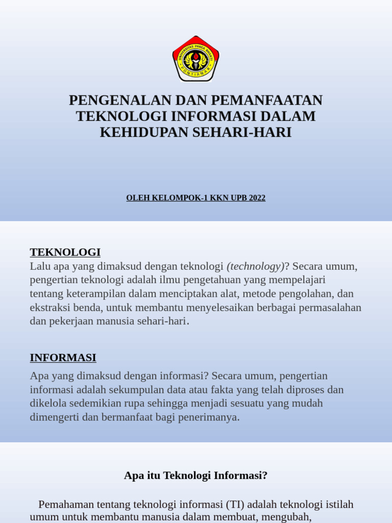 Sosialisasi Ite | PDF