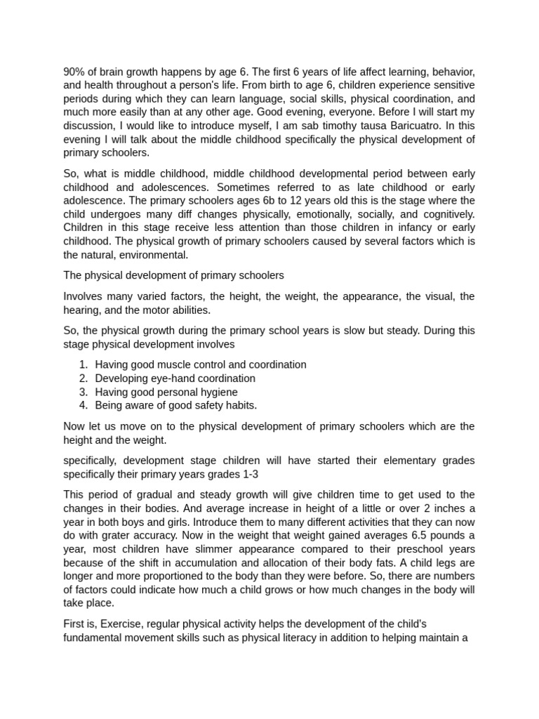 Script For ED 111 Report | PDF