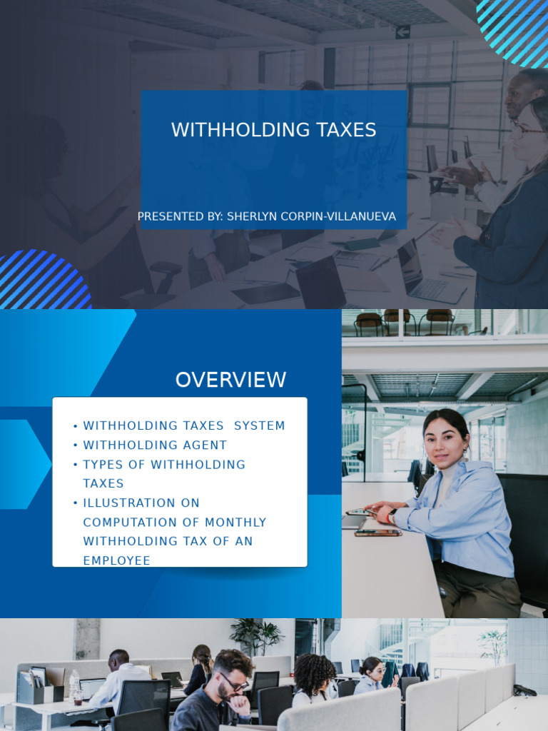 Withholding Taxes | PDF