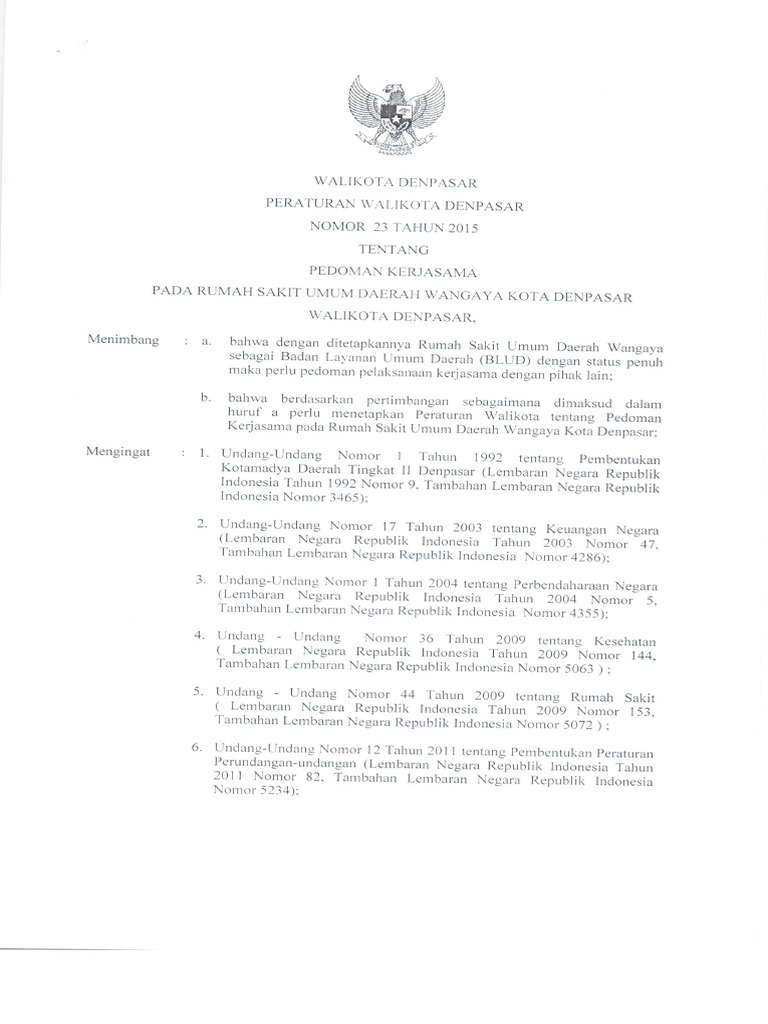 Perwali 23 2015 | PDF