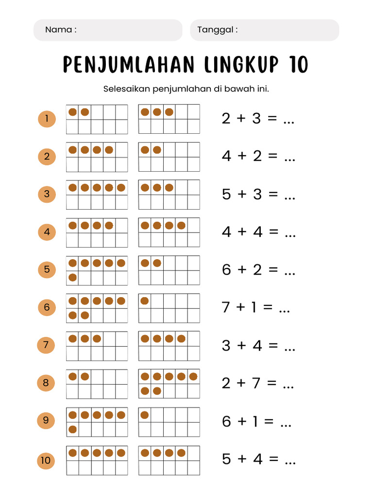 LKPD Penjumlahan Bab I | PDF