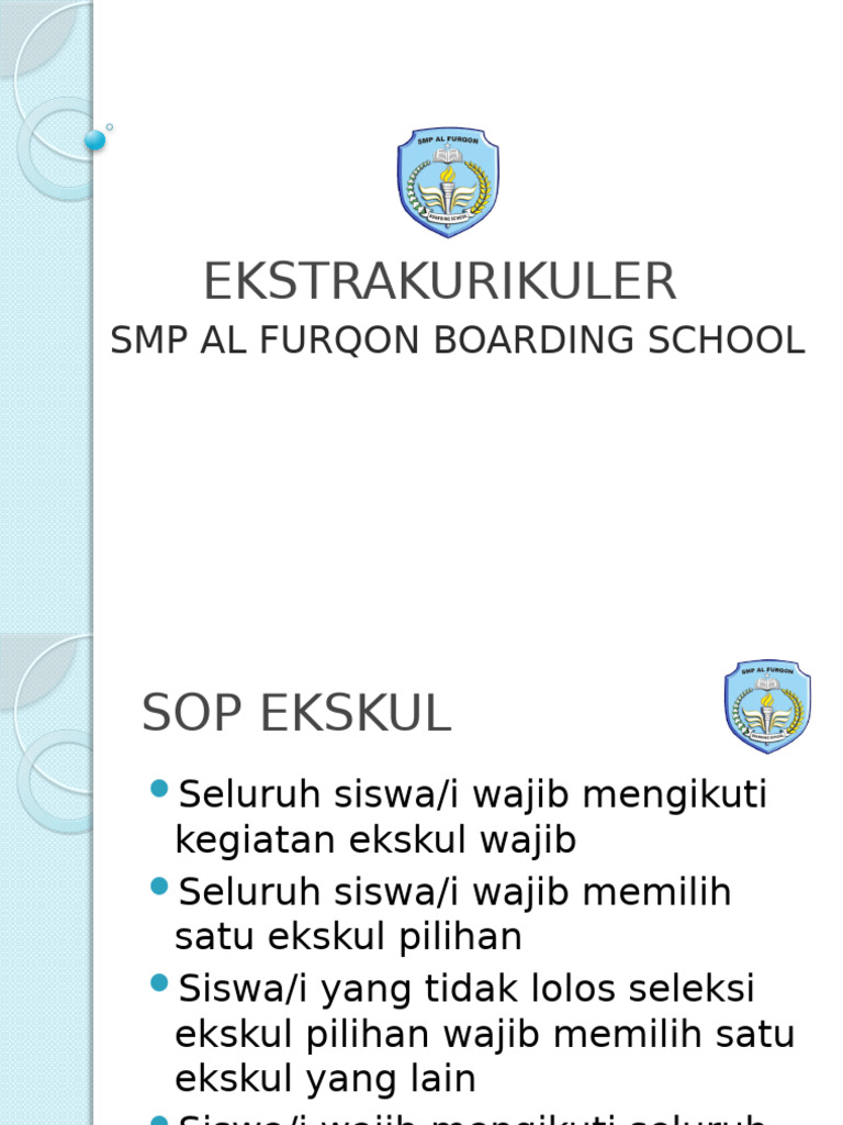 Sosialisasi Ekskul 24-25 | PDF