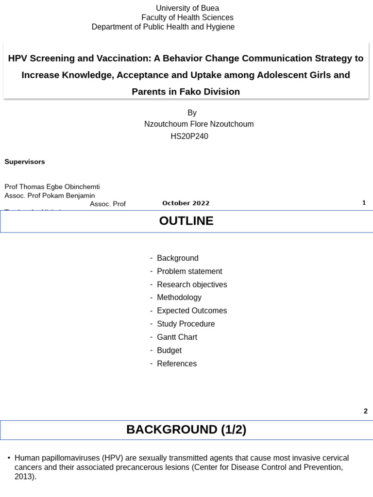 A Behavior Change Communication Strategy To Increase Knowledge, Acceptance and Uptake Among ...