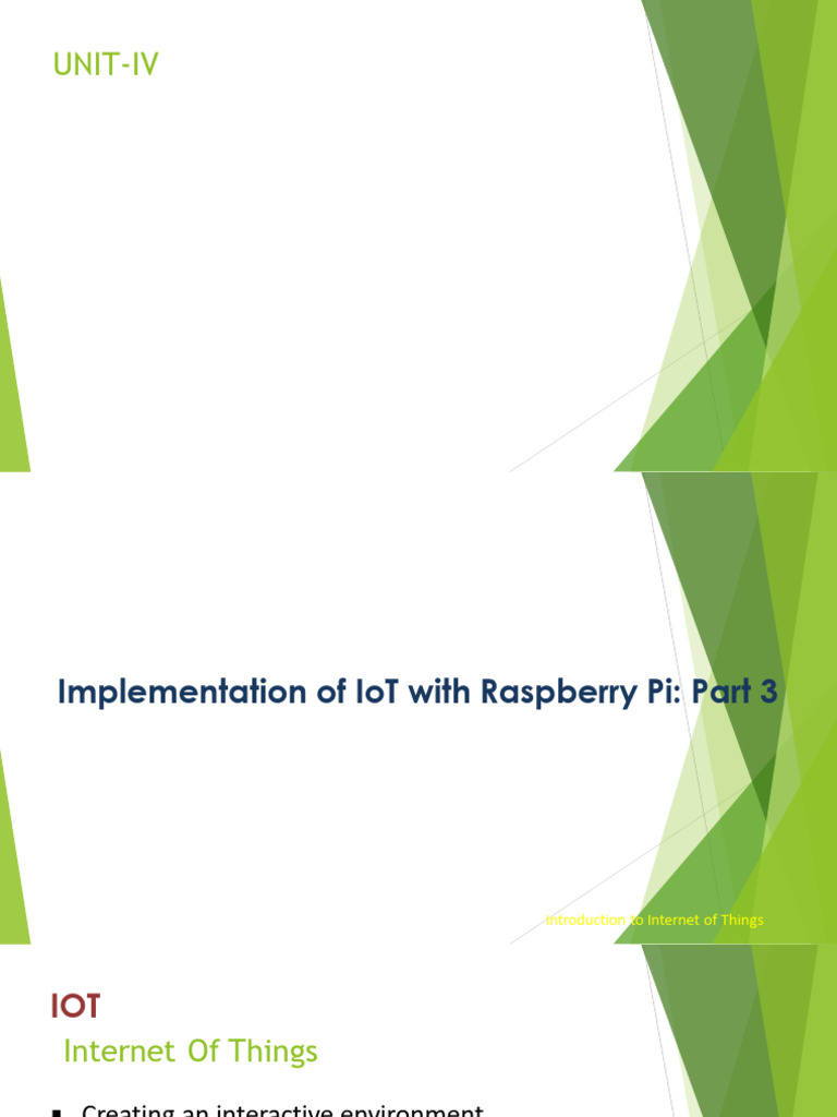 Unit-4 IOT | PDF