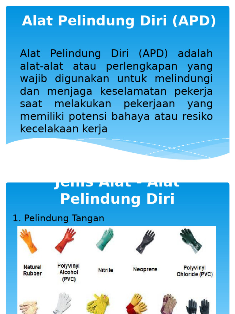 Alat Pelindung Diri (APD) | PDF