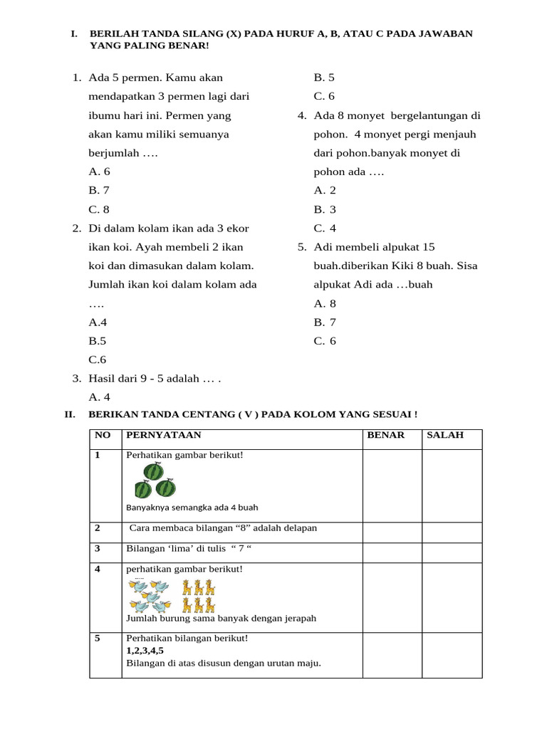 Contoh Master Soal | PDF