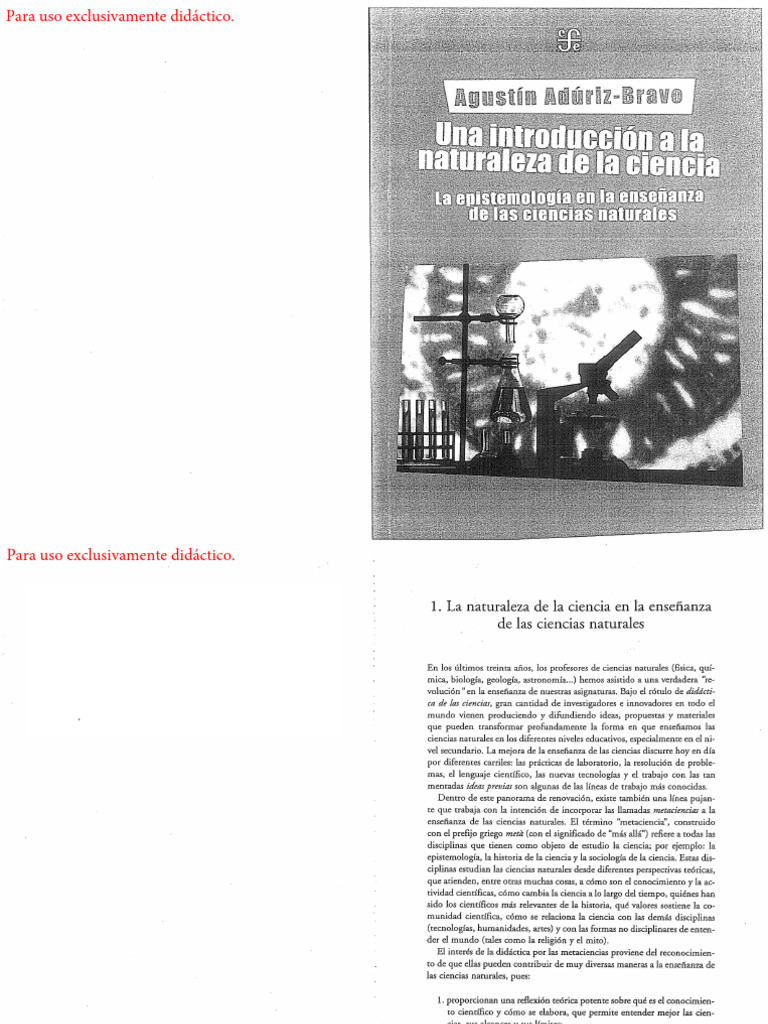 2 - Aduriz Bravo - Una Int A La Naturaleza de La Ciencia - Cap 1 | PDF