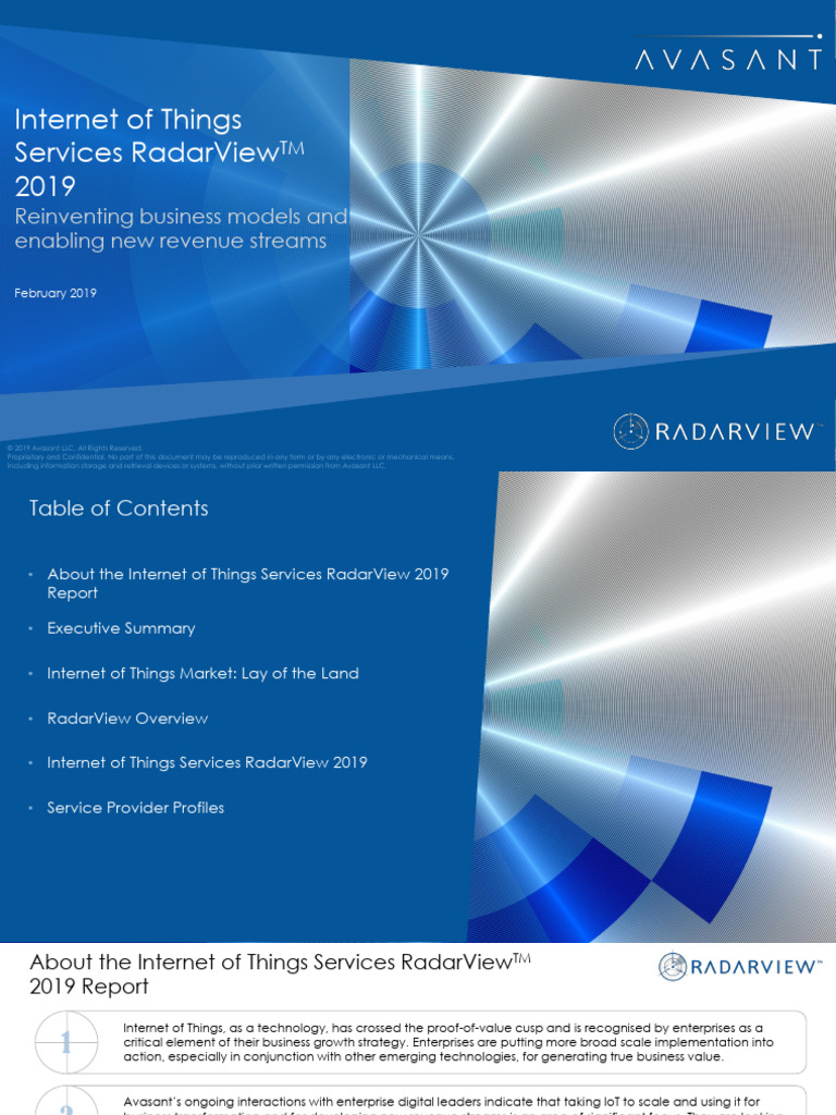 Internetof Things Radar View 2019 | PDF