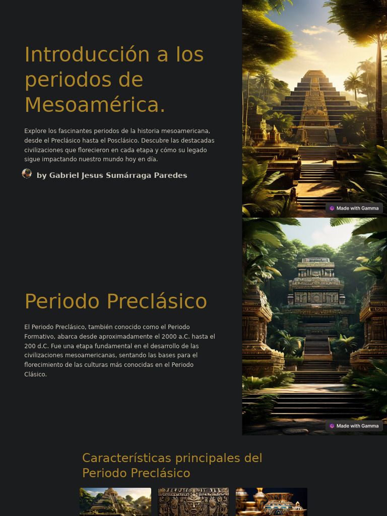 Introduccion A Los Periodos de Mesoamerica | PDF | Mesoamérica ...