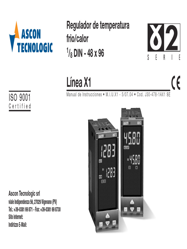 Manual de Usuario Ascon X1 | PDF