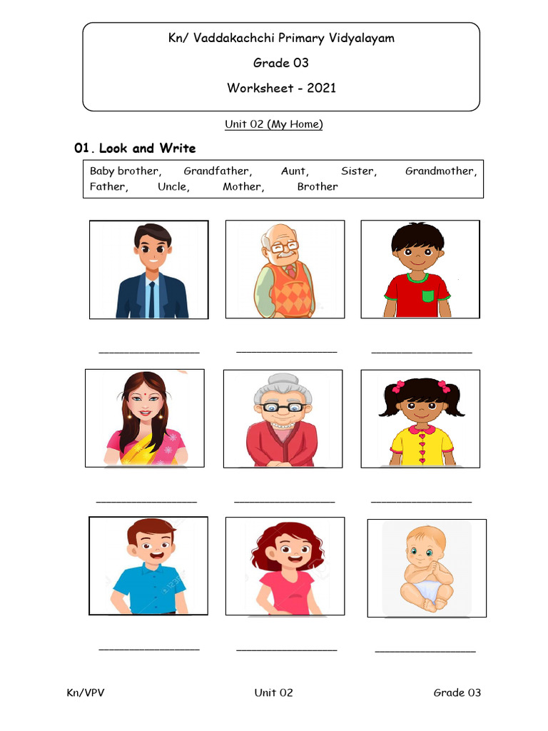 English Grade 3 Unit 2 | PDF