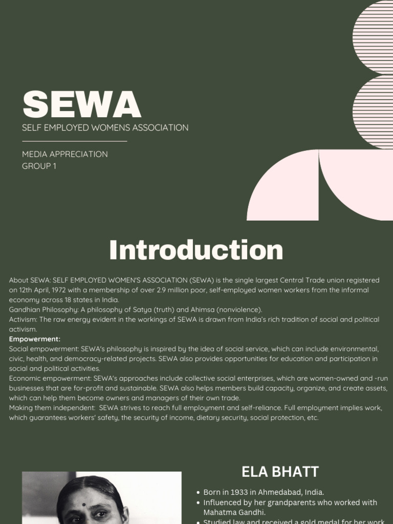 SEWA Group Assignment | PDF