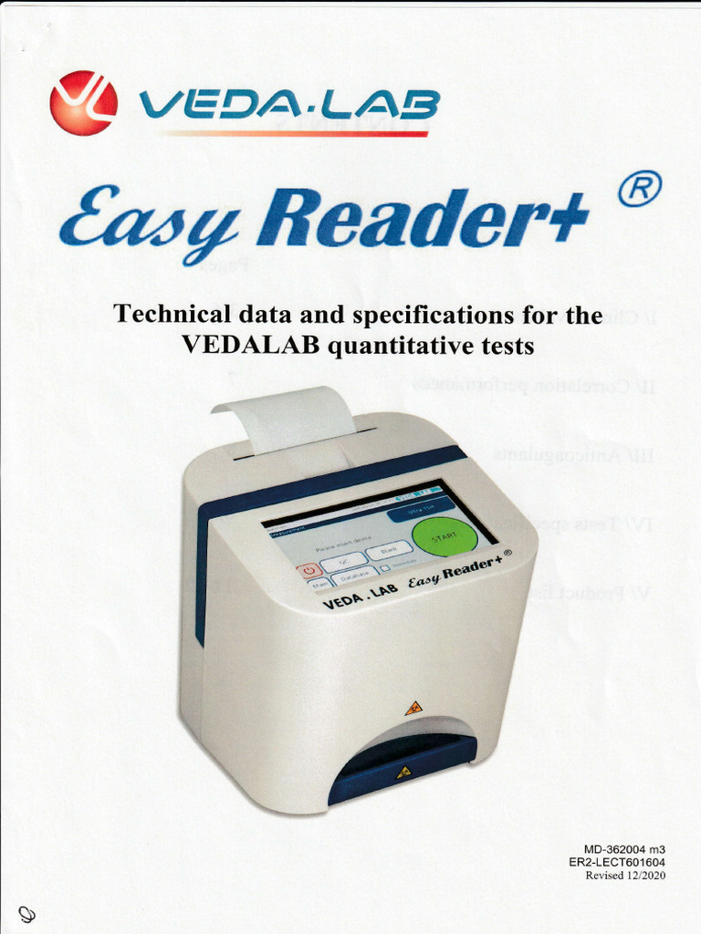 EASY READER+ Technical Data | PDF
