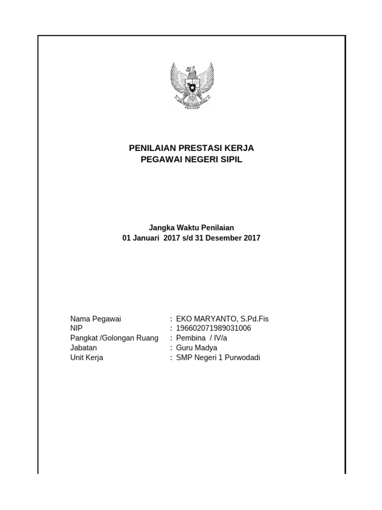 SKP 2017 Eko Maryanto, S.pd. Fis | PDF