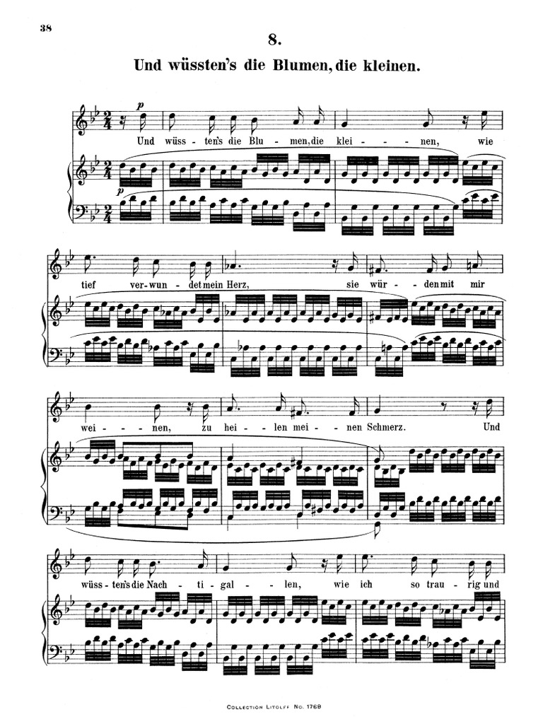 IMSLP139471-PMLP12745-Schumann, Robert, Dichterliebe, Op.48, No.8, G Minor | PDF