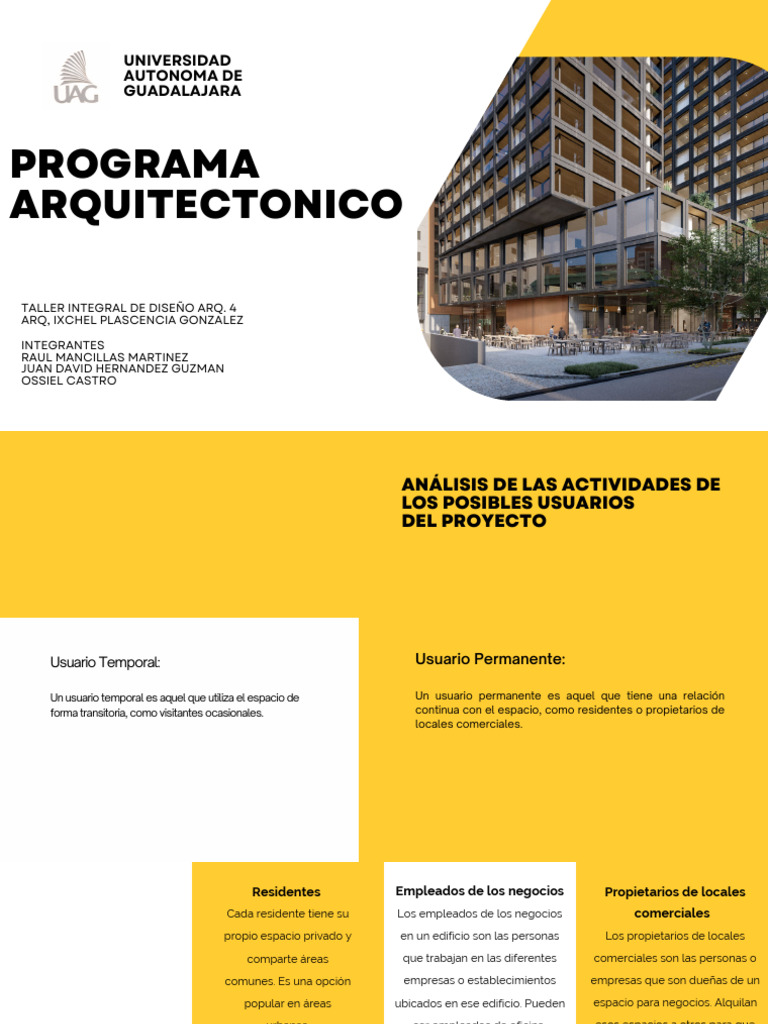Programa Arquitectonico Entrega 1 | PDF | edificio | Hogar, jardinería ...