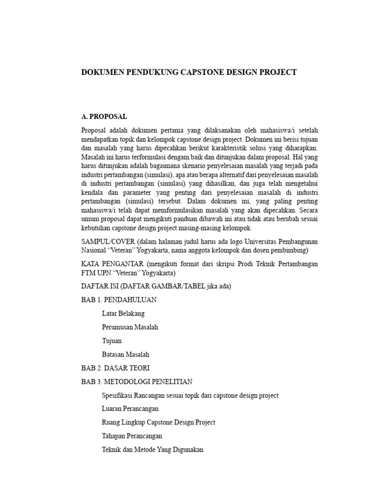 Dokumen Pendukung Capstone Design Project - Program Studi Teknik ...