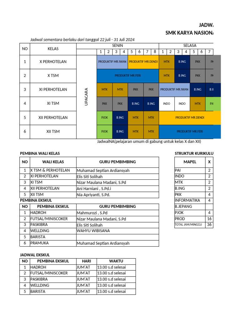 Jadwal New 25 | PDF