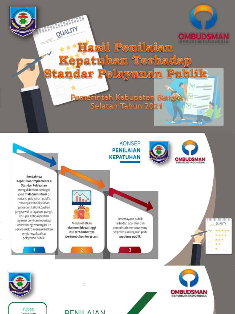 Materi Hasil Penilaian Ombudsman 2021 | PDF Materi Hasil Penilaian Ombudsman 2021 | PDF