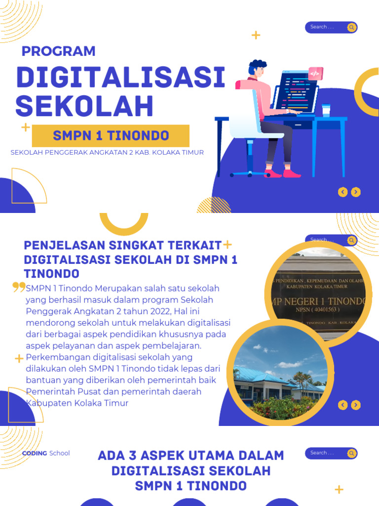 Laporan Digitalisasi Sekolah | PDF
