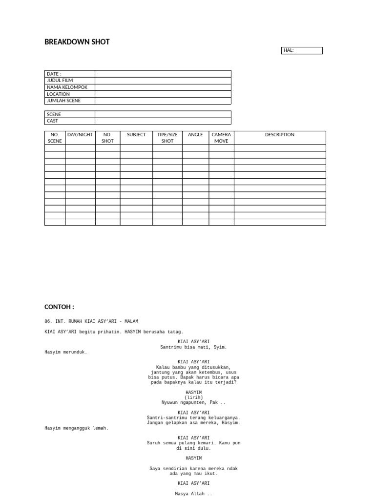 Film Breakdown: Jejak Langkah 2 Kyai | PDF