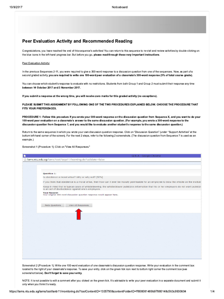 Peer Evaluation Assignment | PDF