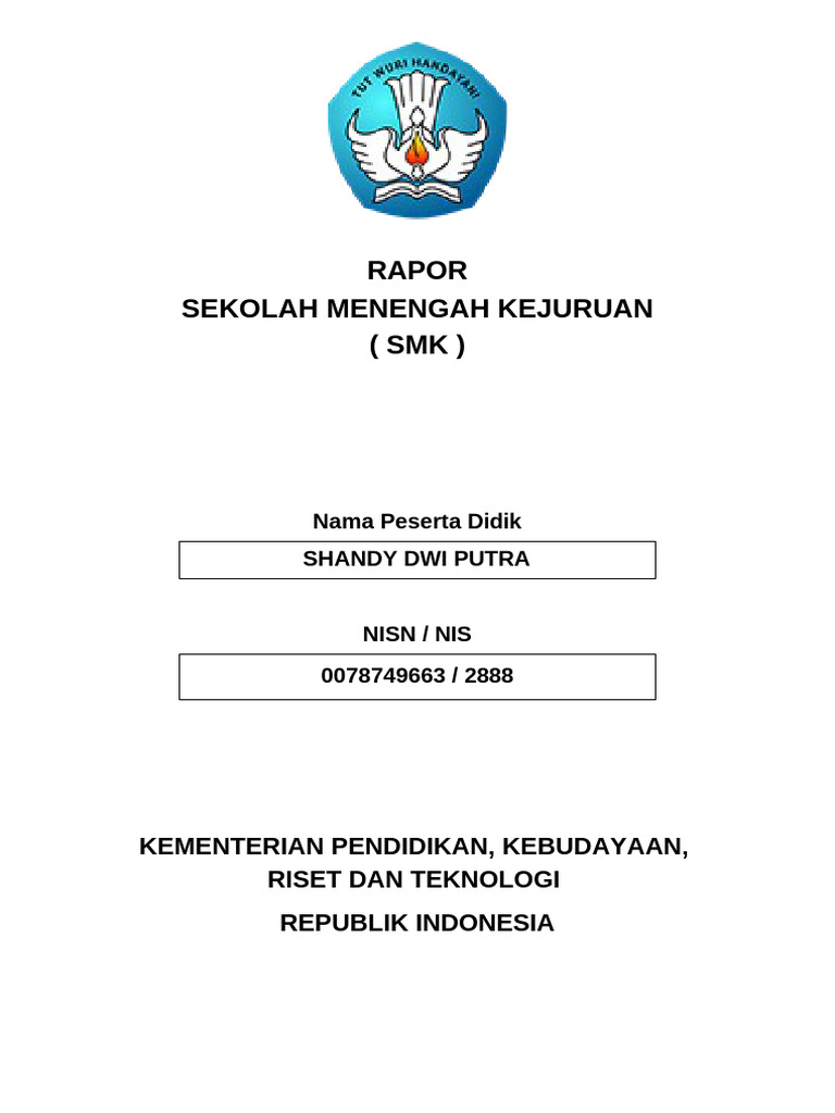 Rapor BELAJAR KURIKULUM MERDEKA | PDF