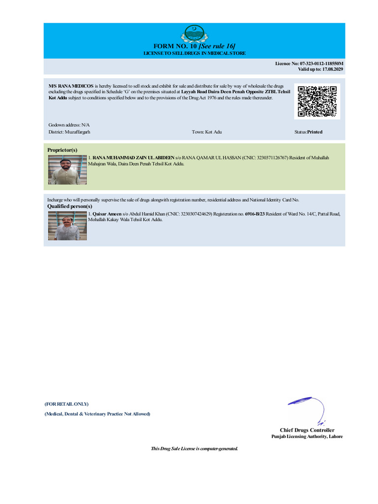 Rana Medicos DDP | PDF