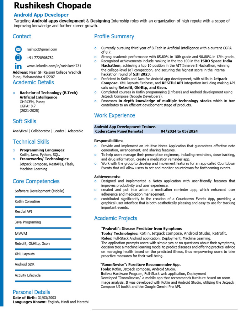 Resume Dev | PDF