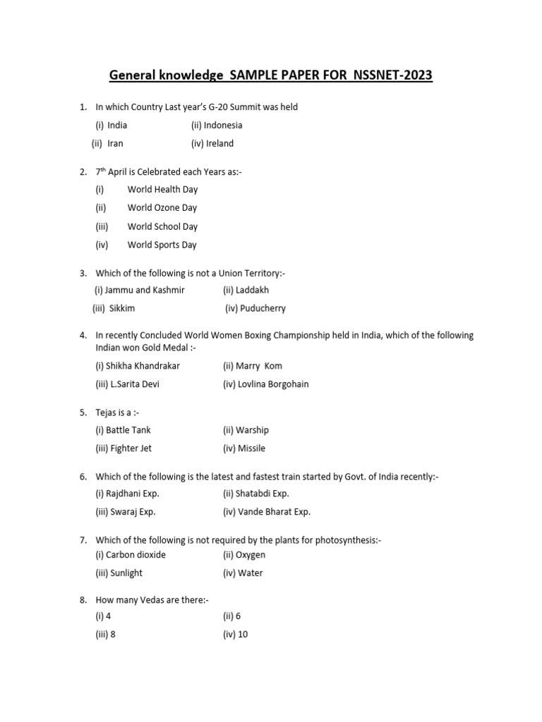 General Knowledge | PDF