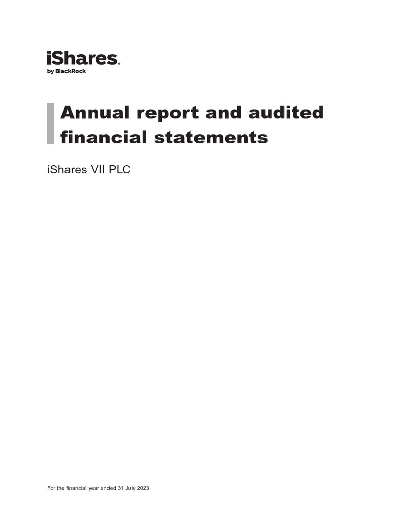 Ishares Vii Plc En Annual Report 2023 PDF
