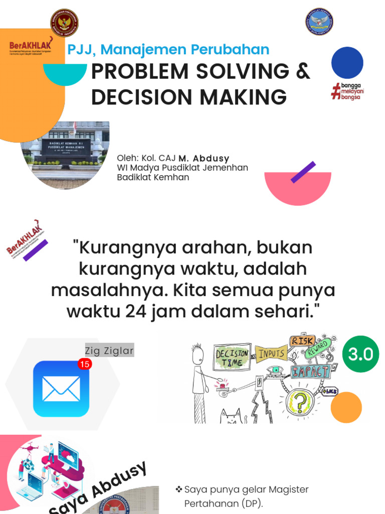 Problem Solving Dan Decision Making - 20-8-2024 | PDF Problem Solving Dan Decision Making - 20-8-2024 | PDF