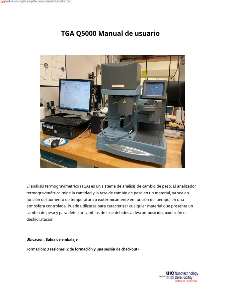 TGA Q5000 User Manual - En.es | PDF