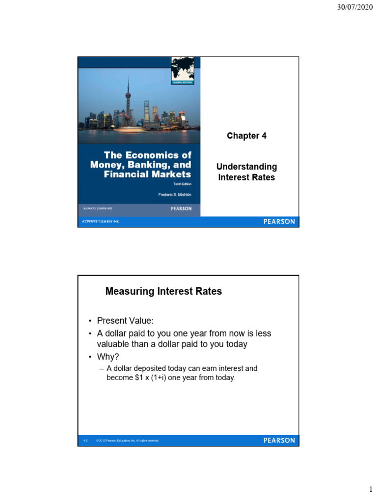 B01020 - Chapter 04 - Understanding Interest Rates - ppt1 | PDF