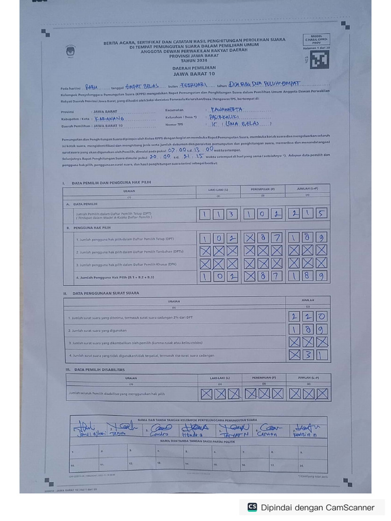Contoh C.PLANO DPRD PROVINSI | PDF