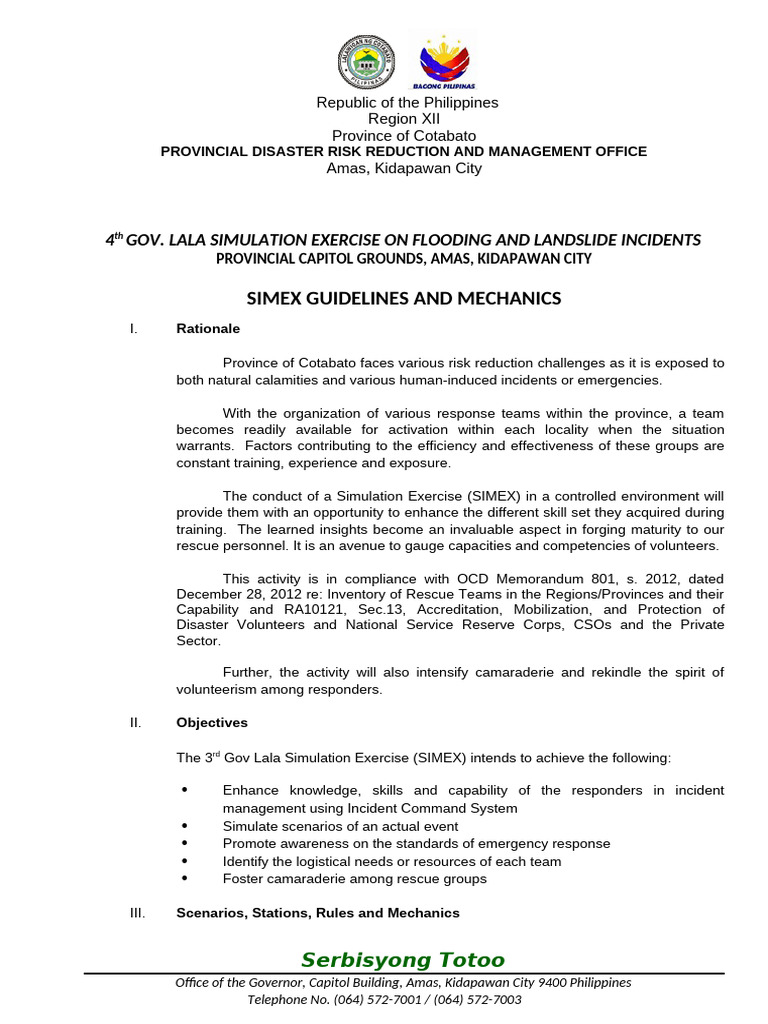 Simex Mechanics and Guidelines FINAL 2024 NEW | PDF