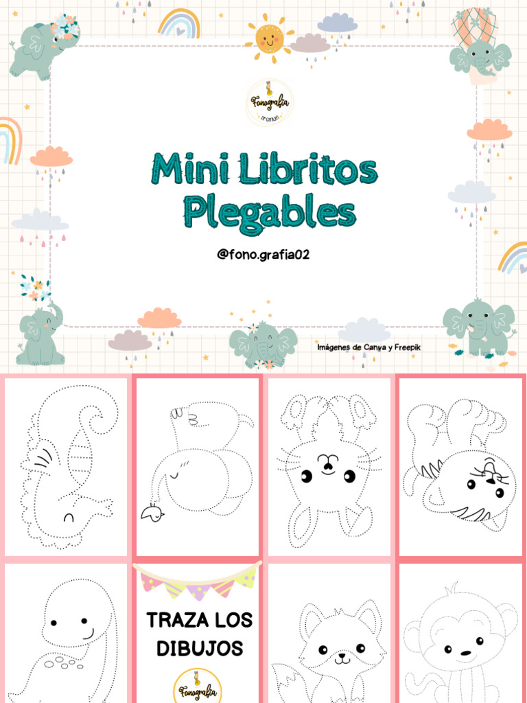 Mini Libritos Plegables Con Divertidas Actividades para El Inicio de ...