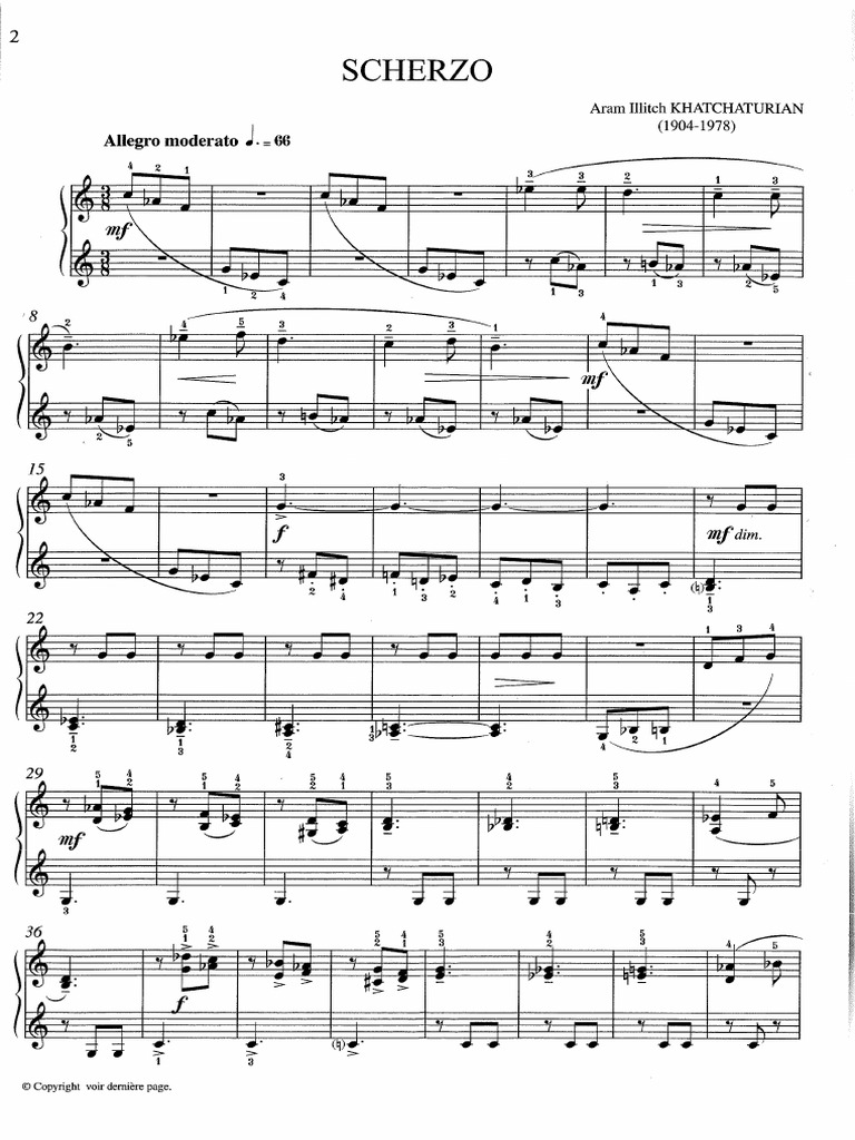 Katchatourian - Scherzo | PDF