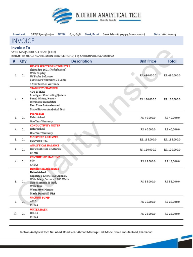 Invoice Copy 1 | PDF