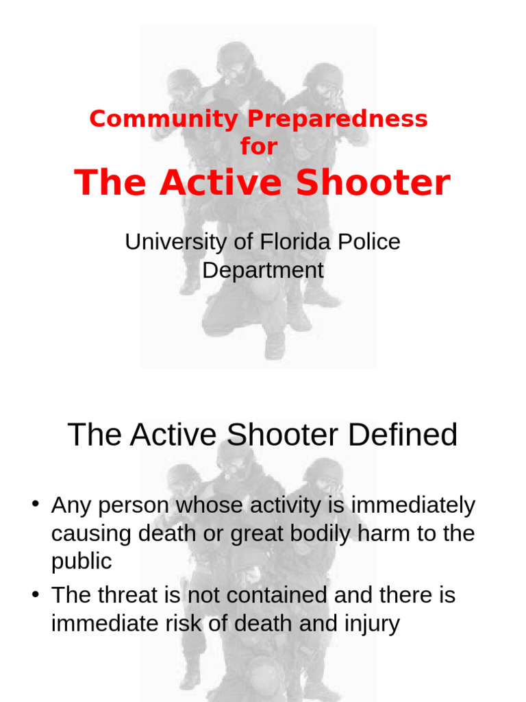 Active Shooter Long Updated 080212 | PDF
