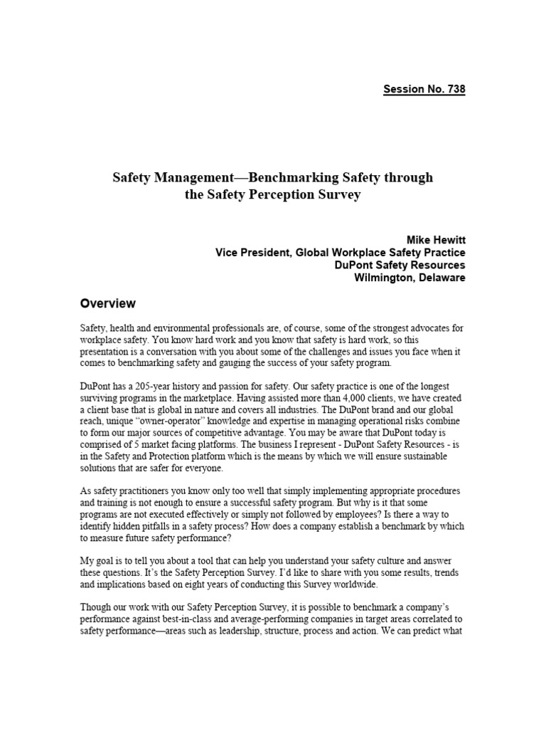Benchmarking Safety | PDF