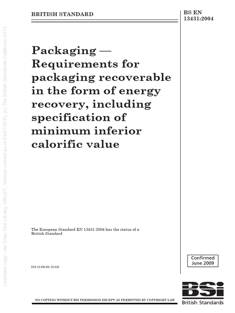BS en 13431-2004 (2009) | PDF