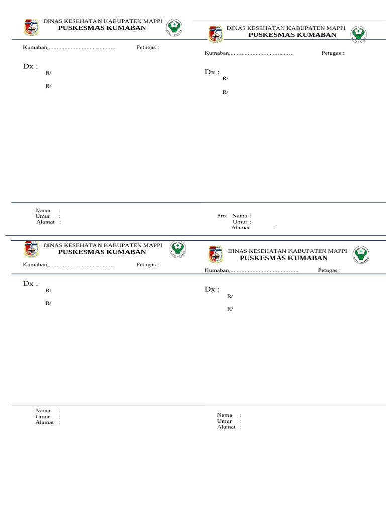 kertas resep A4 | PDF