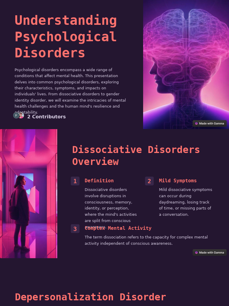 Understanding Psychological Disorders | PDF