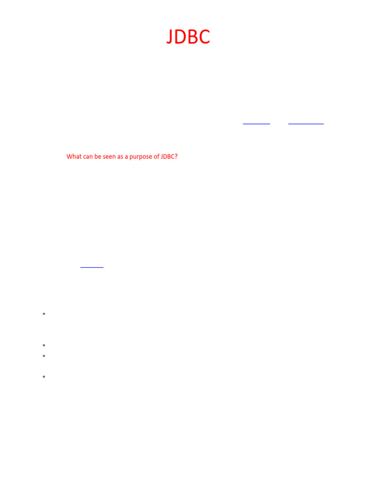 JDBC | PDF