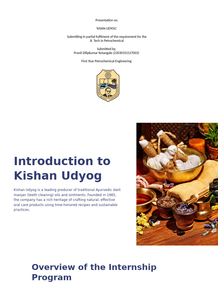 Introduction To Kishan Udyog | PDF