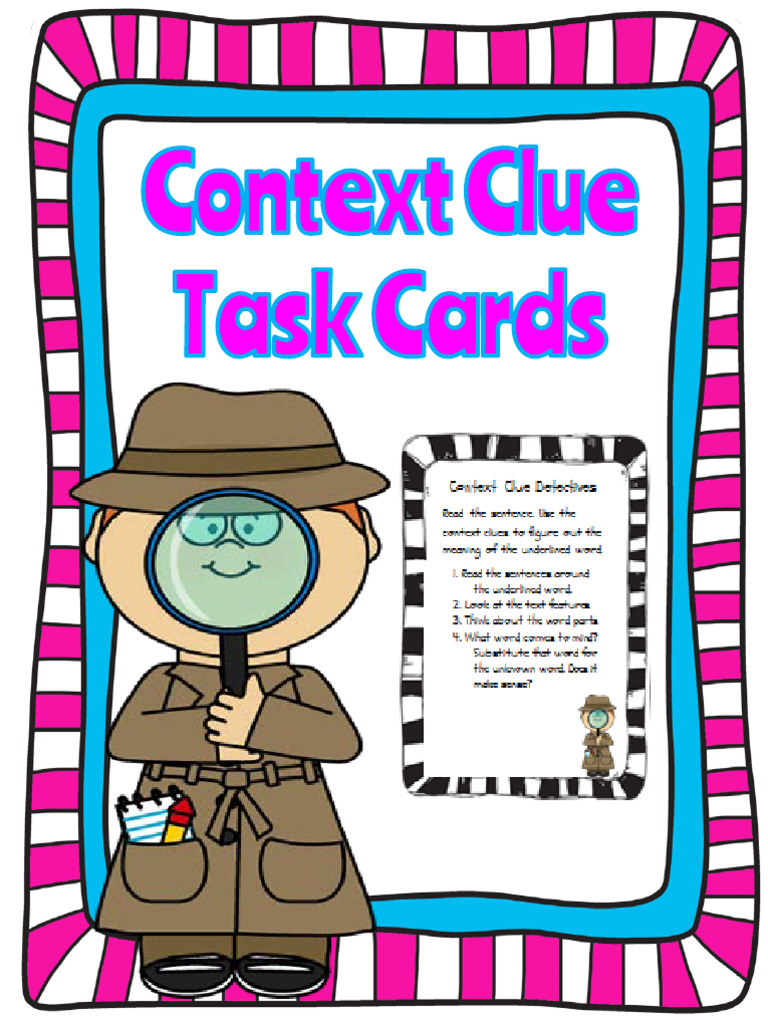 ContextClueTaskCards 1 | PDF