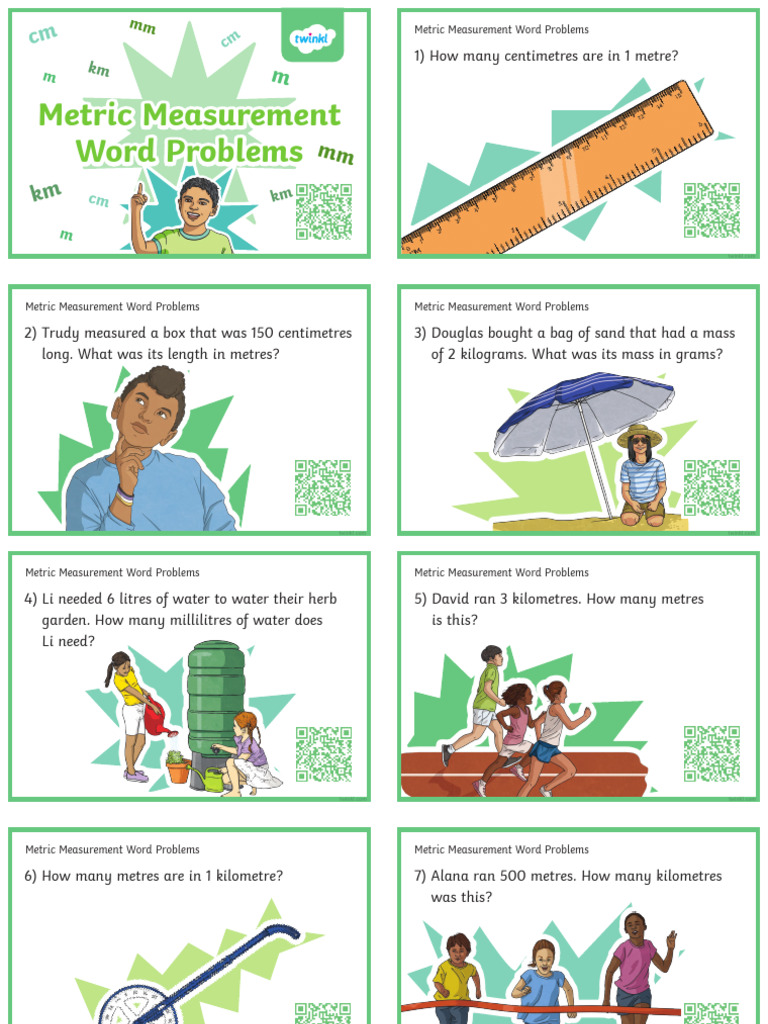KS2 Metric Measurement Problems | PDF | Litre | Measurement